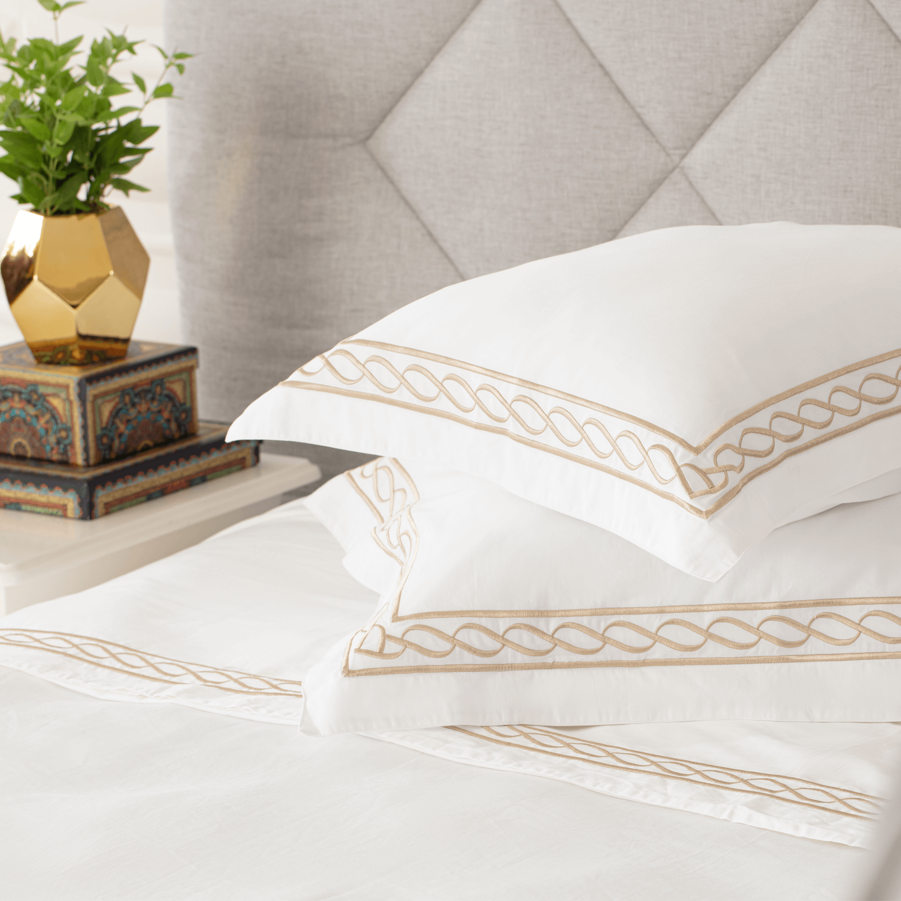 Jogo de Cama La Vie 100% Algodão Cetim 600 fios - Plumasul